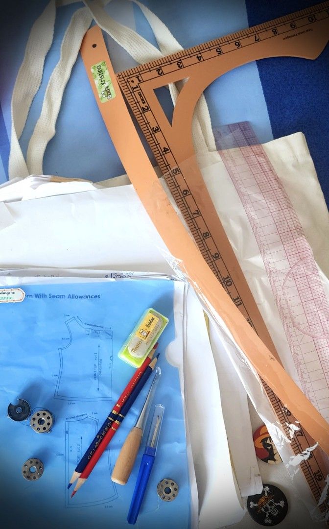 Sewing, drafting, dress making set, Hobbies & Toys, Stationery & Craft ...