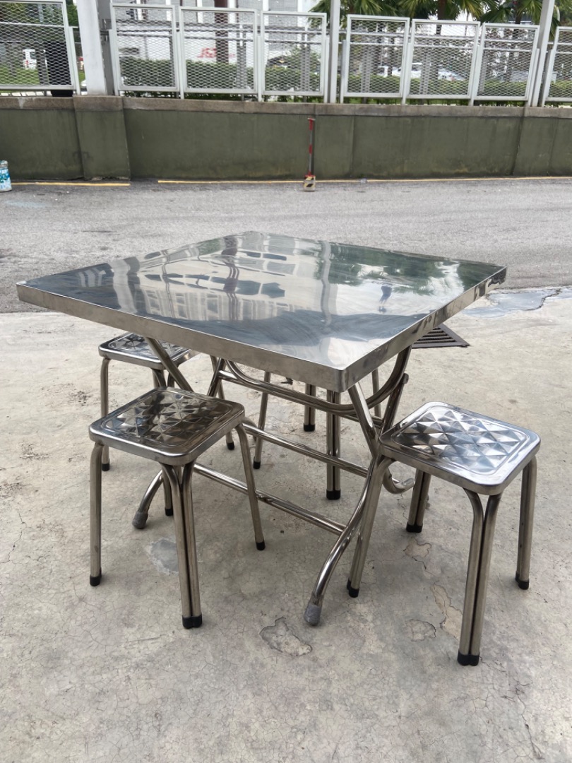 Stainless steel table for sale, Furniture & Home Living, Furniture ...