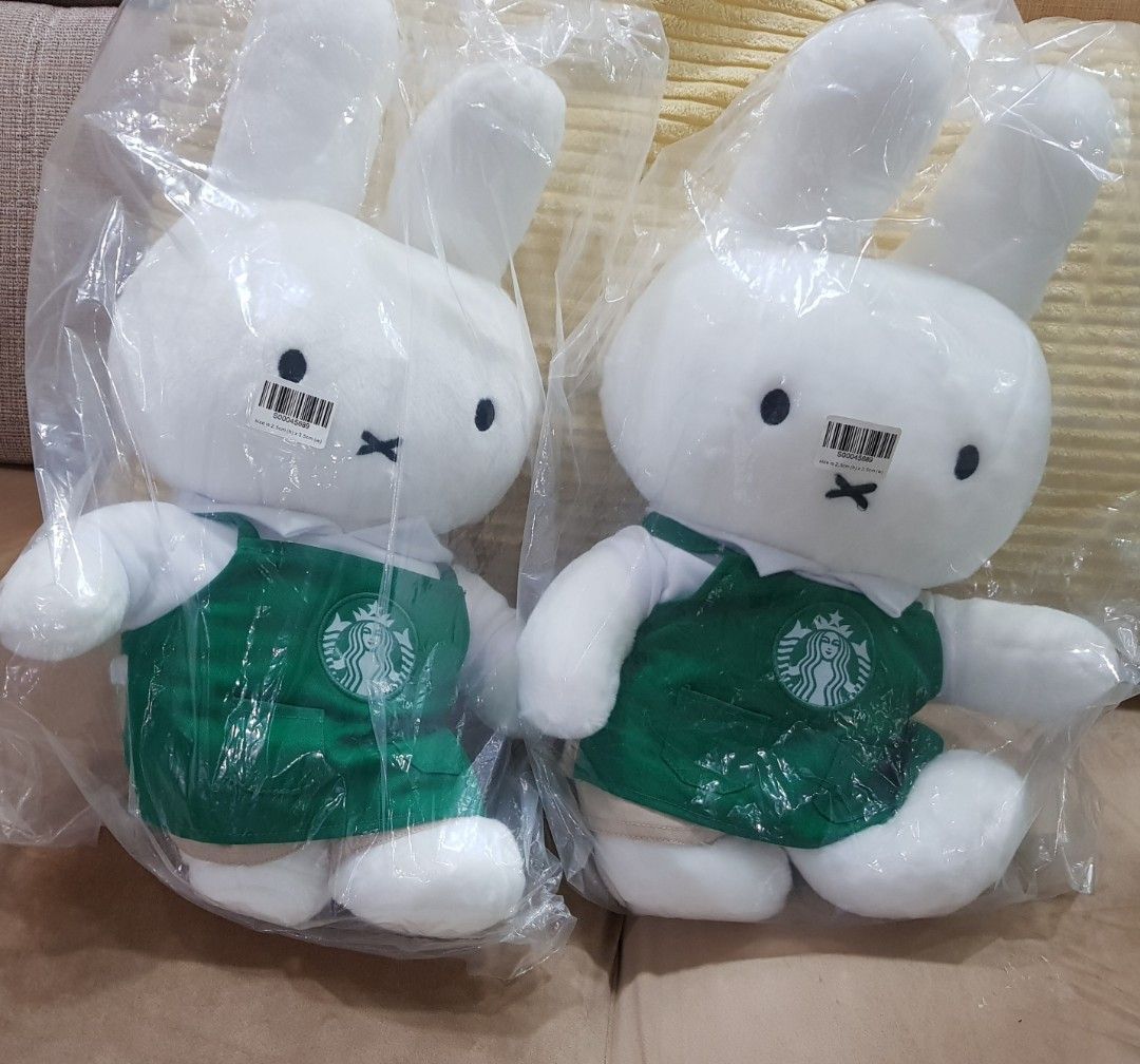 Starbucks + Miffy Barista Miffy Plush, Hobbies & Toys, Toys & Games on Carousell