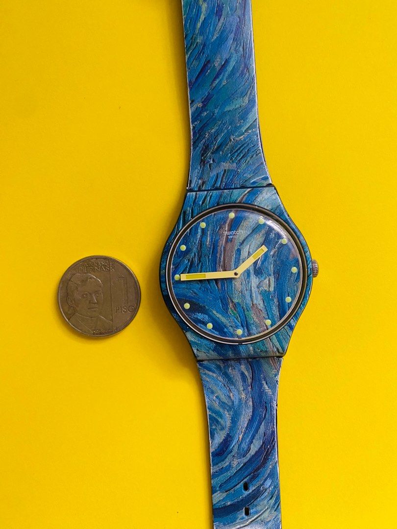 Swatch Starry Night Vincent Van Gogh x MoMA, Men's Fashion, Watches ...