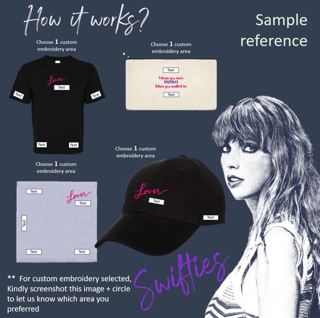 Taylor Swift Custom Personalize Items Merch Swifties, Hobbies & Toys ...