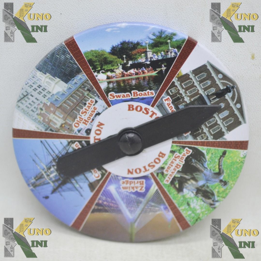 TEMPELAN MAGNET SPINNING WHEEL BOSTON, Original from U.S.A, Antik ...