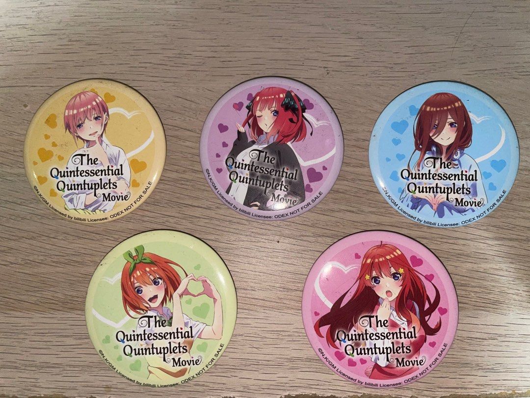The Quintessential Quintuplets Movie Fan Screening limited badges ...