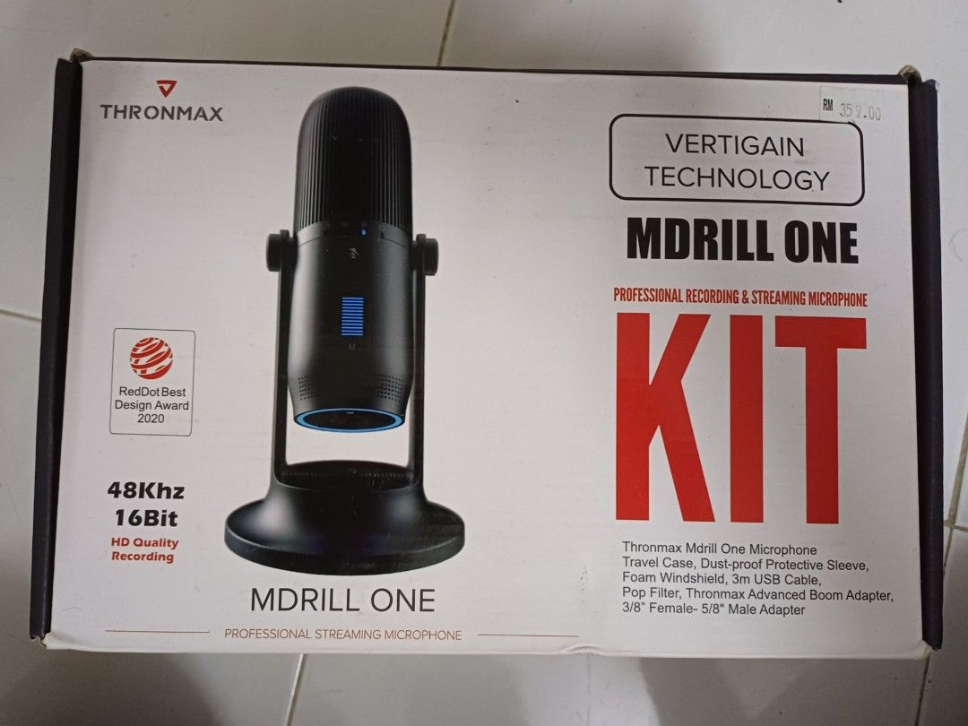 Thronmax MDrill One Pro Multi-Pattern USB Microphone Studio Kit, Audio ...