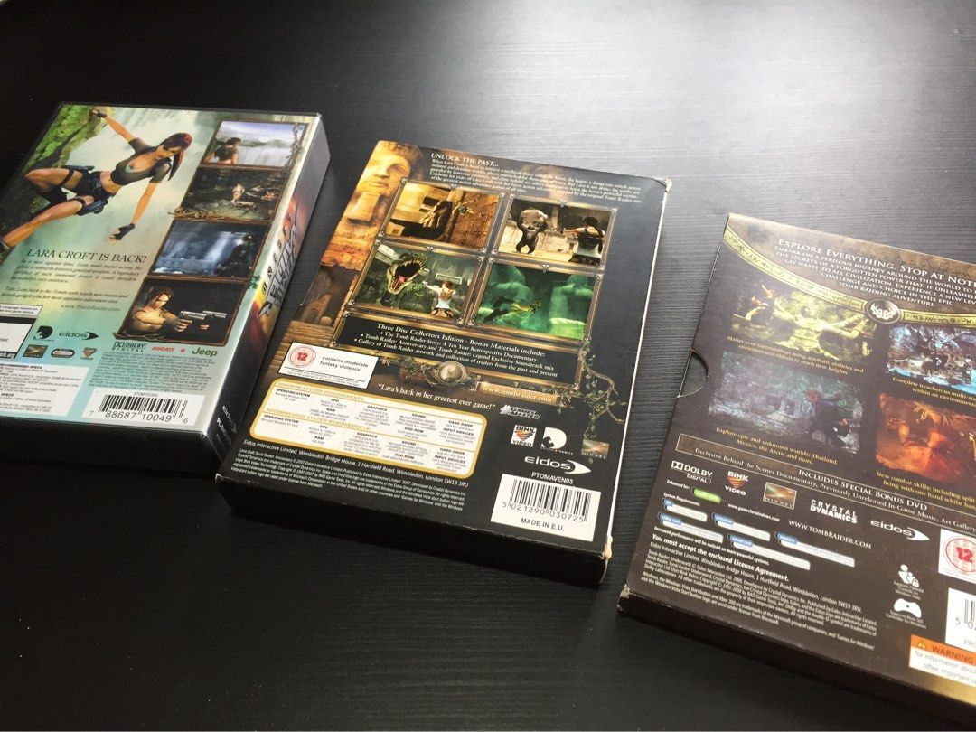 Tomb Raider Trilogy Collectors Edition PC Original, Video Gaming, Video ...