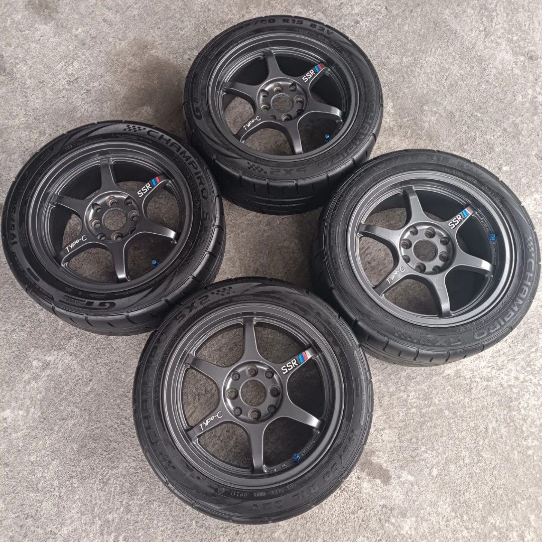Velg Mobil racing SSR type C ban semislick, Aksesoris Mobil di Carousell