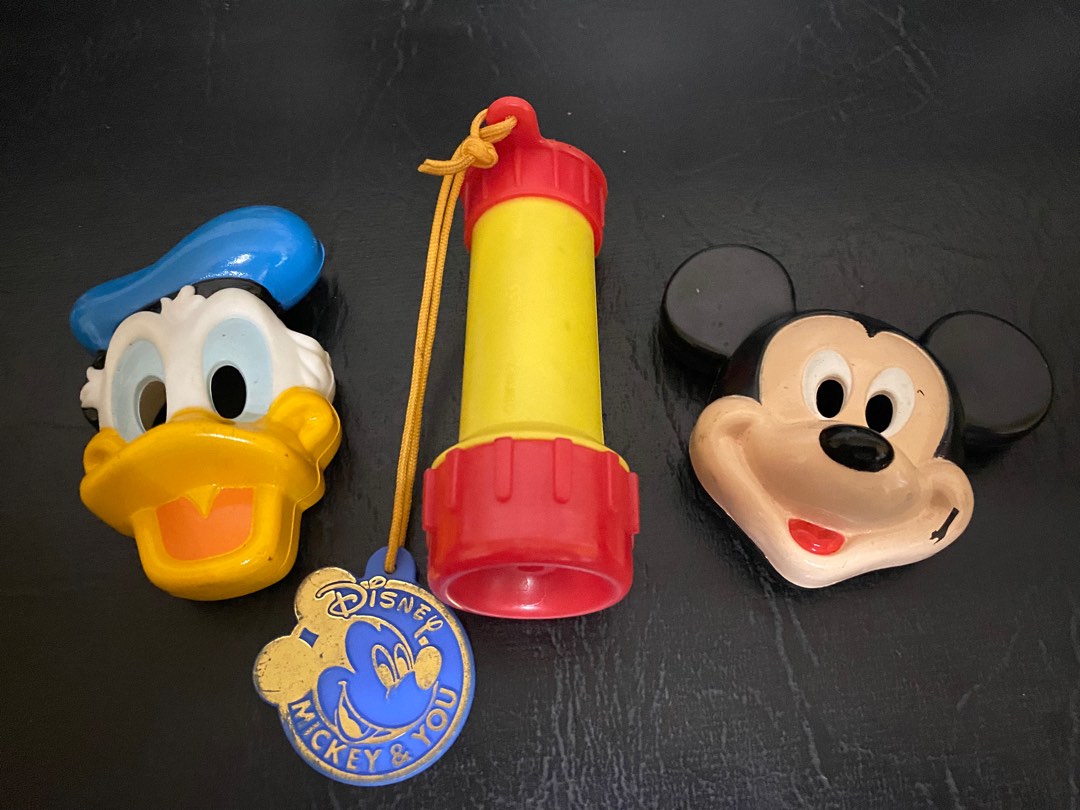 Vintage Walt Disney Mickey Mouse & Donald Duck Flashlight, Hobbies ...