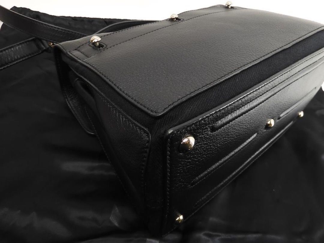 Vintage YSL Mini Muse Two Top Handle Bag in Black Grained Calfskin ...