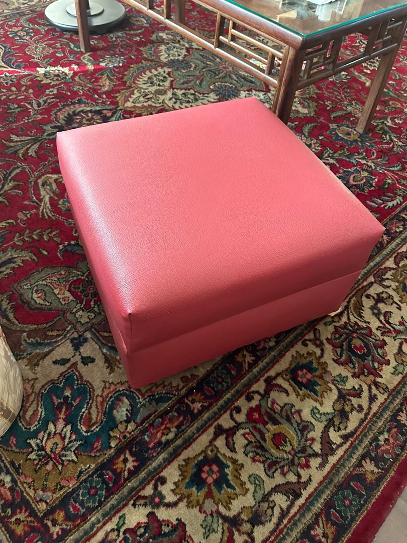 Well loved footstool with storage/ottoman/pouffe, Furniture & Home ...
