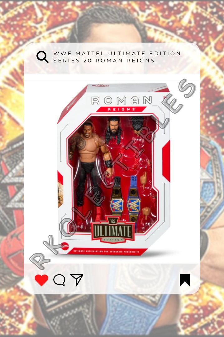 WWE Mattel Ultimate Edition Series 20 Roman Reigns, Hobbies & Toys ...