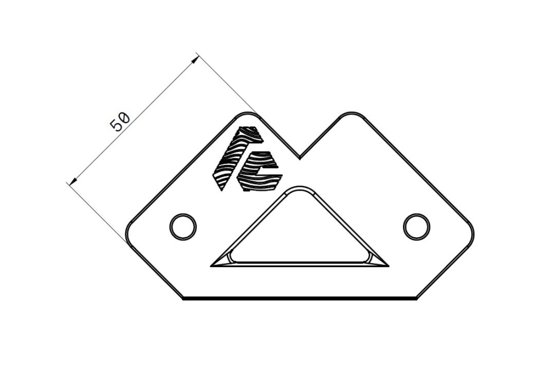 2020 Alignment Jig Perpendicular 50mm 20 Series Aluminum Extrusion ...