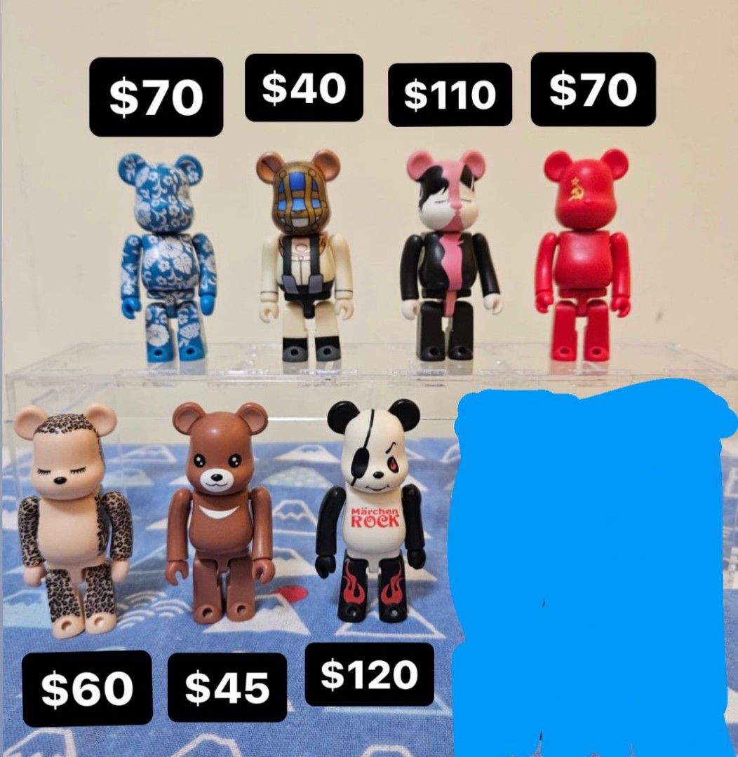 中古 Bearbrick Pattern /潛水員/ Cute/ 蘇聯國旗/Bearbrick Series 2 - Cute / Animal (刺蝟) / Artist Panda ...