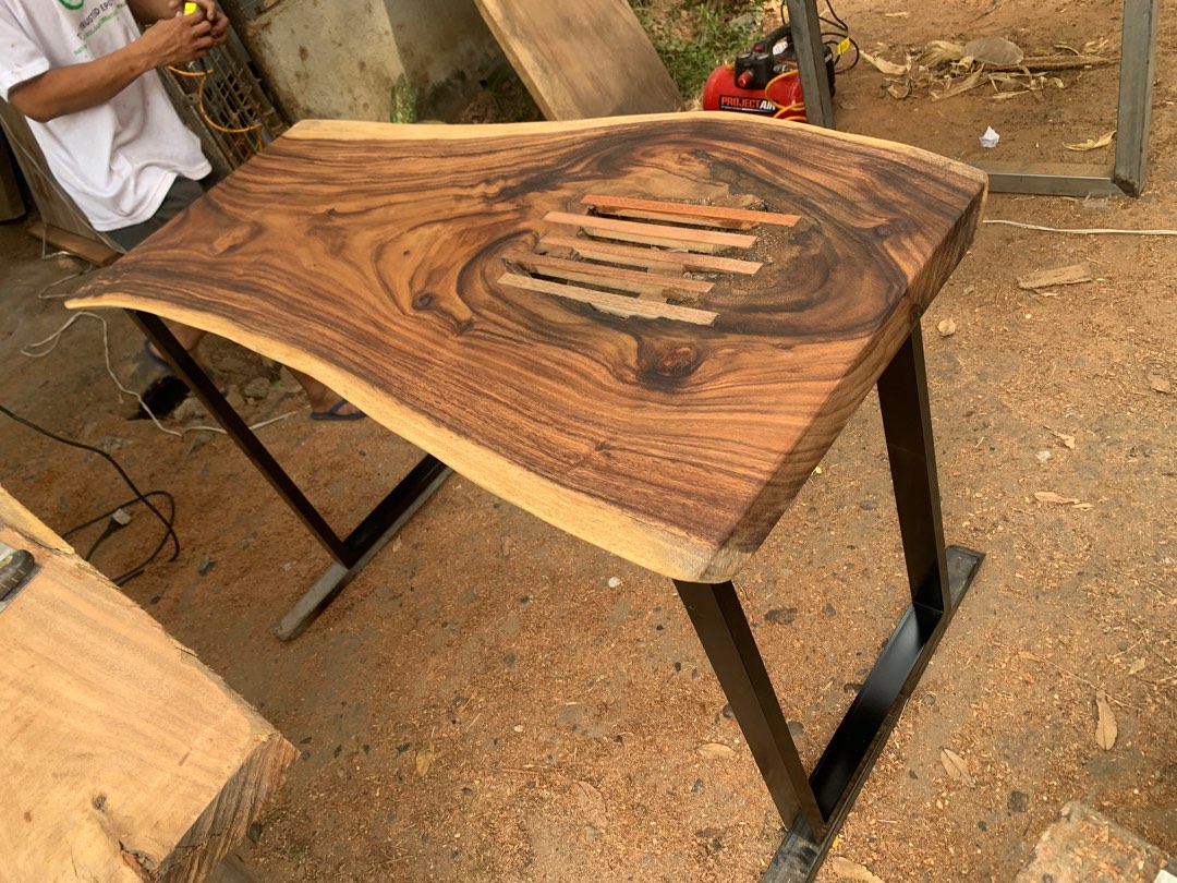 Acacia Console Table Computer Table 48x20-22 live edge irregular shape ...