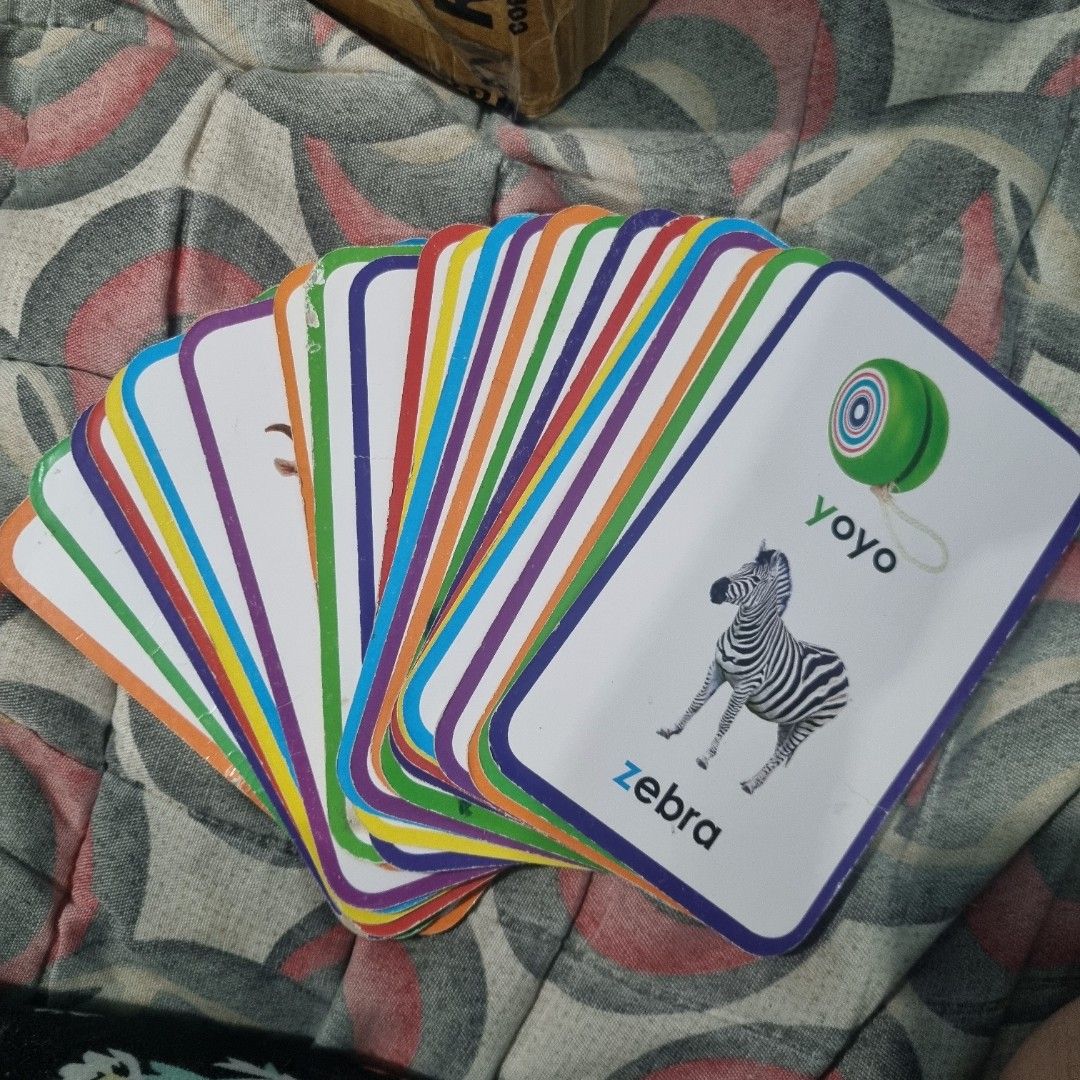 Alphabet Hard Flash Cards, Hobbies & Toys, Toys & Games on Carousell