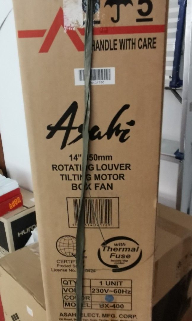 Asahi box fan 14", Furniture & Home Living, Lighting & Fans, Fans on Carousell