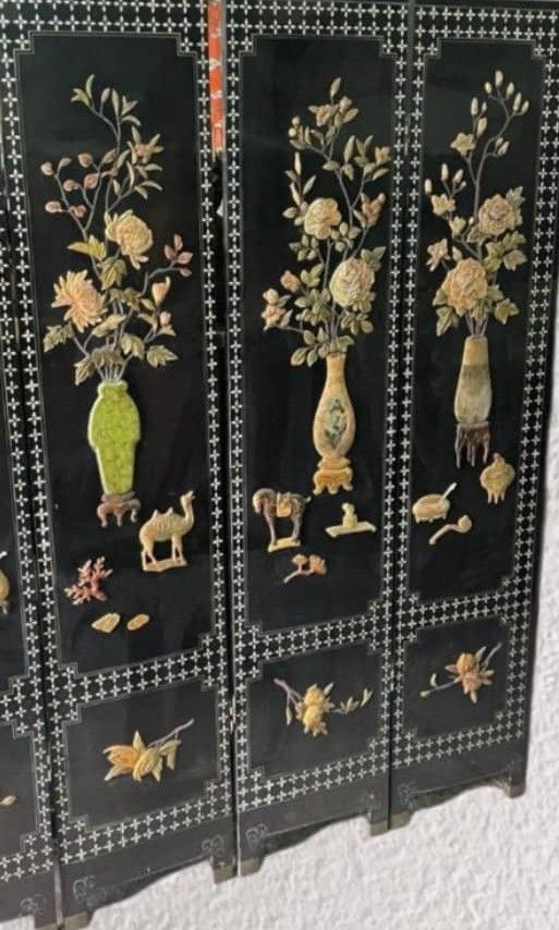 Asian Art : Chinese Screen Deco/ 屏风, Hobbies & Toys, Collectibles ...