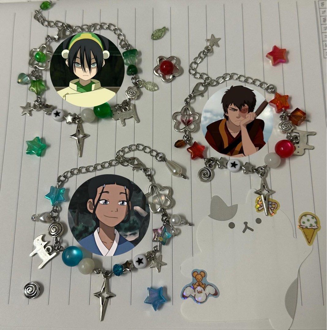 Avatar the last airbender wired beaded bracelets‼️ (prince zuko,toph ...