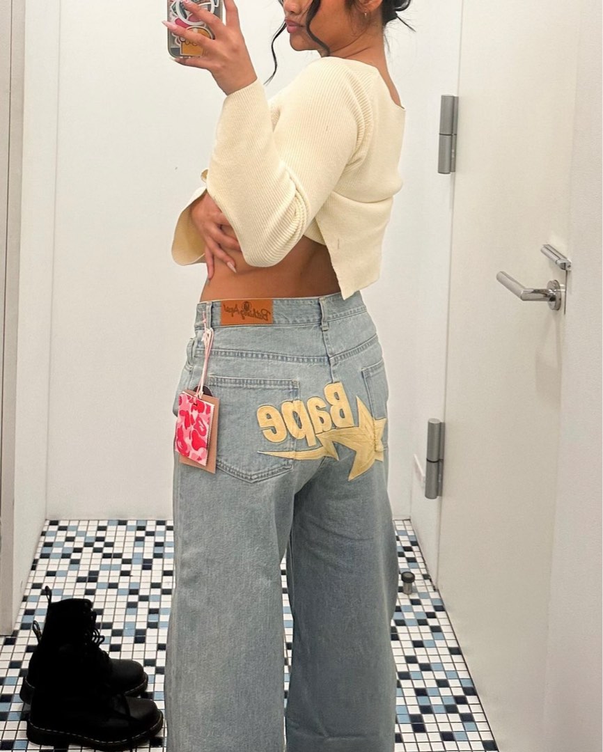 bape jeans baggy