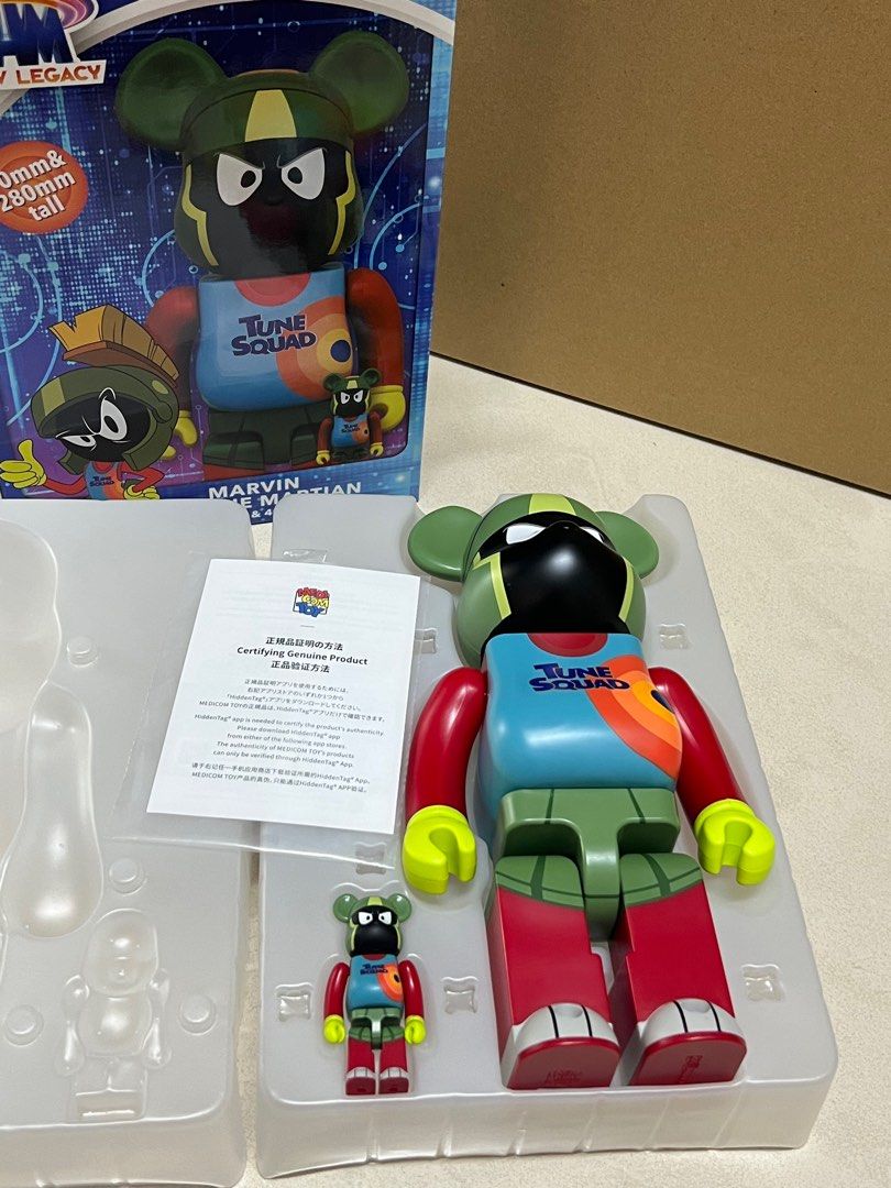 Bearbrick Marvin the Martian, Hobbies & Toys, Toys & Games on Carousell