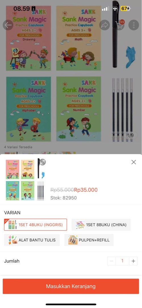 Buku anak paud isi4 (tanpa pulpen), Buku & Alat Tulis, Buku di Carousell
