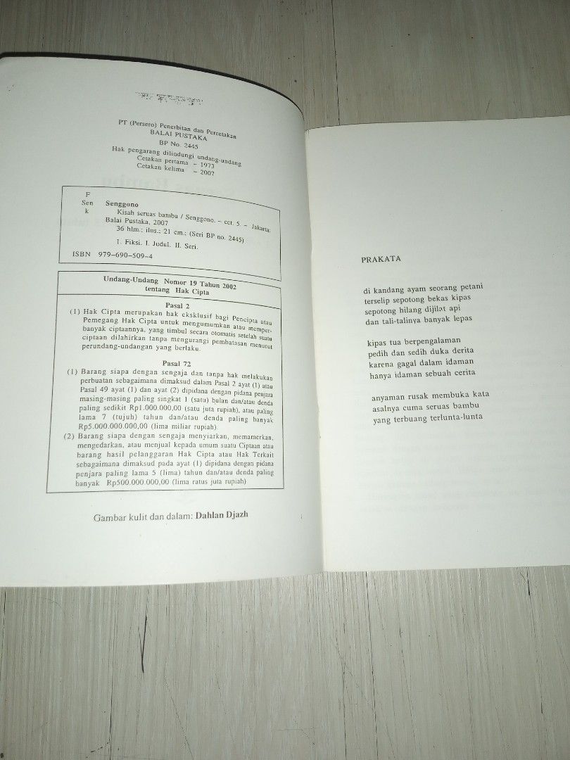 Buku Kisah Seruas Bambu, Buku & Alat Tulis, Buku di Carousell