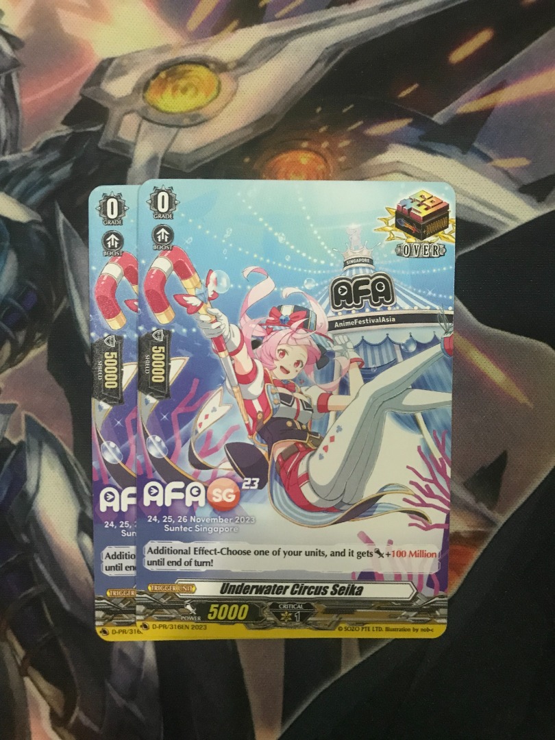 Cardfight Vanguard AFA 23 Over trigger Underwater Circus Seika, Hobbies ...
