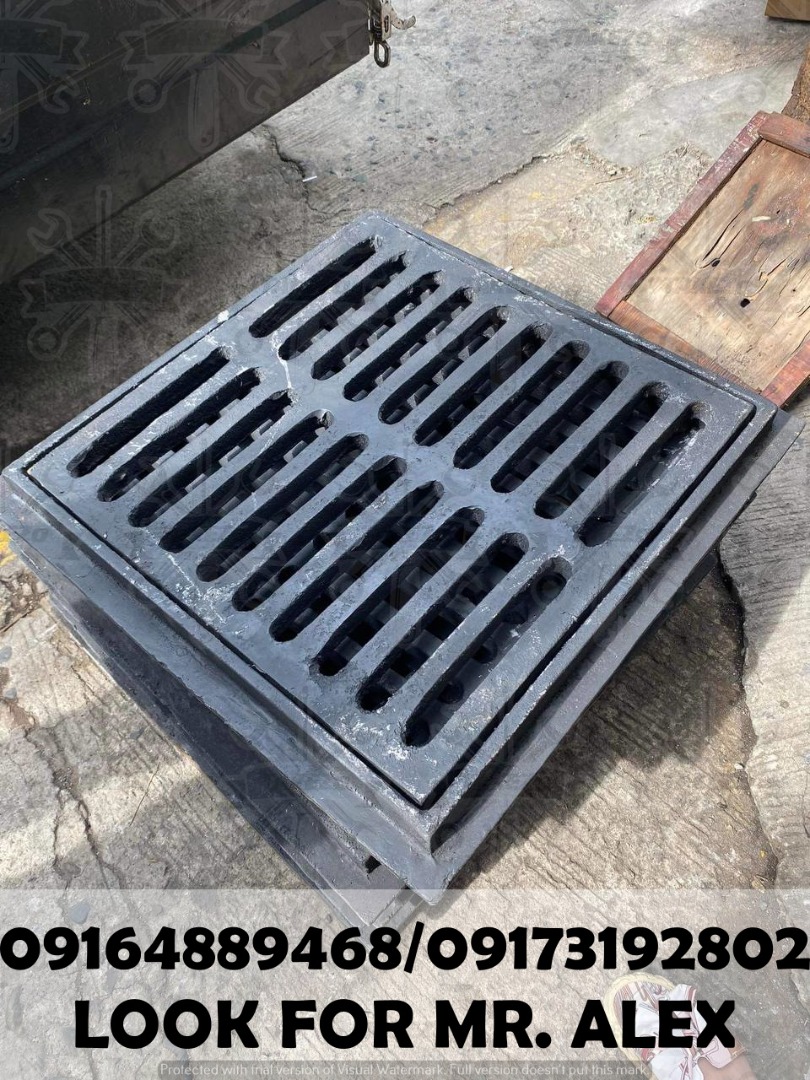 CAST IRON GRATE COVER WITH FRAME, Commercial & Industrial, Construction ...