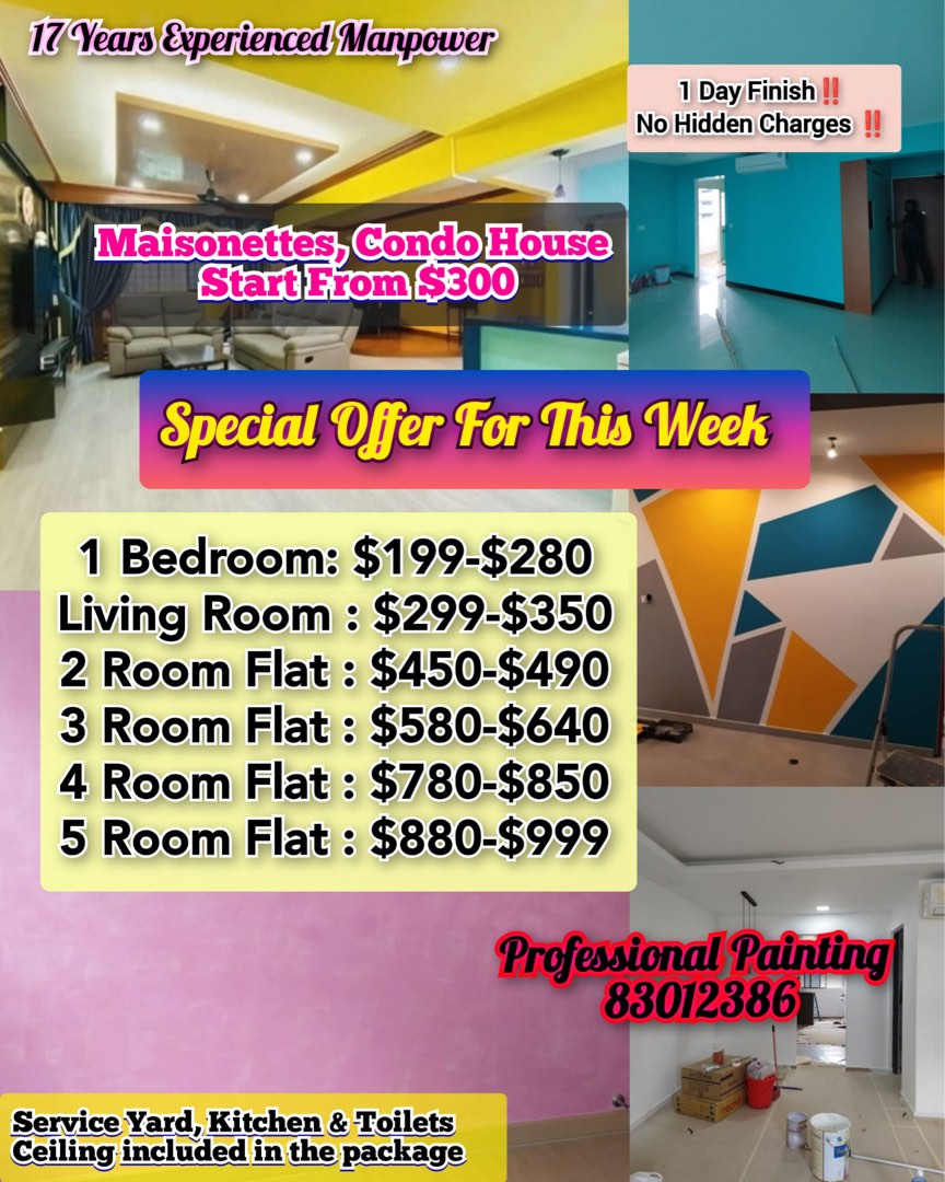 Hari Raya Discount offer/Discount Offer/Cheap painting Service/Cheap ...