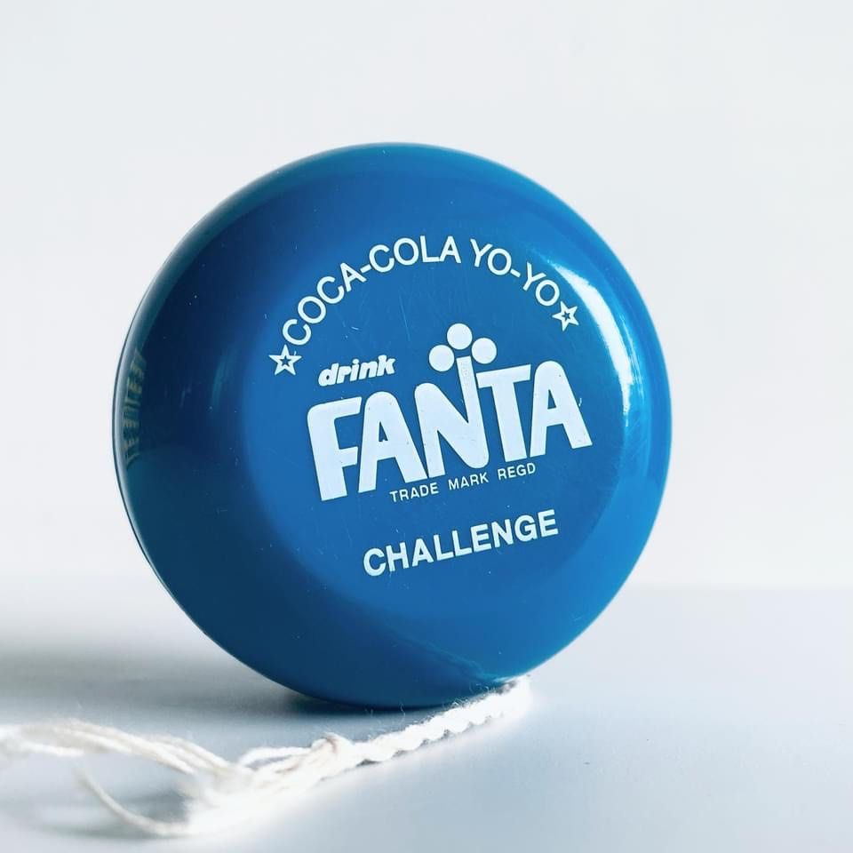 コカコーラ｜Coca-Cola FANTA YO-YO ファンタ ヨーヨー 日本可口可樂限定 芬達 溜溜球 復刻80年代 ① 藍色透明 ...