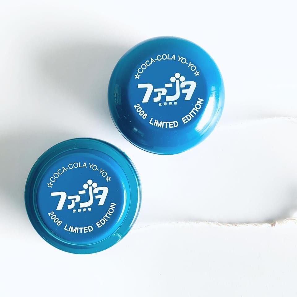 コカコーラ｜Coca-Cola FANTA YO-YO ファンタ ヨーヨー 日本可口可樂限定 芬達 溜溜球 復刻80年代 ① 藍色透明 ...