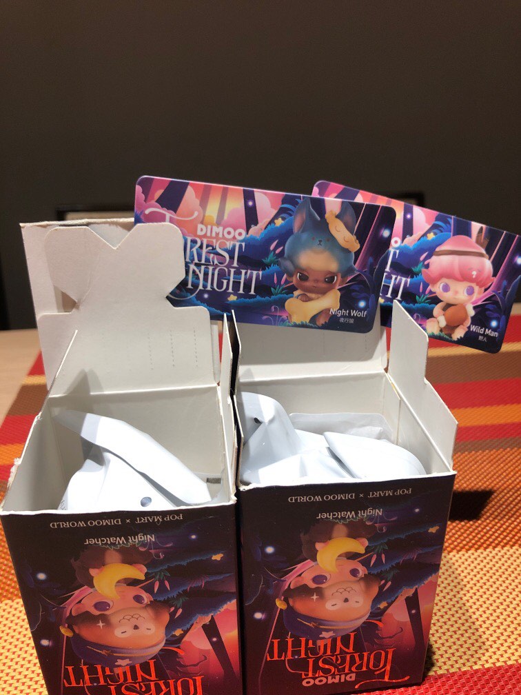 Dimoo Forest night : night wolf & wild man, Hobbies & Toys, Toys ...