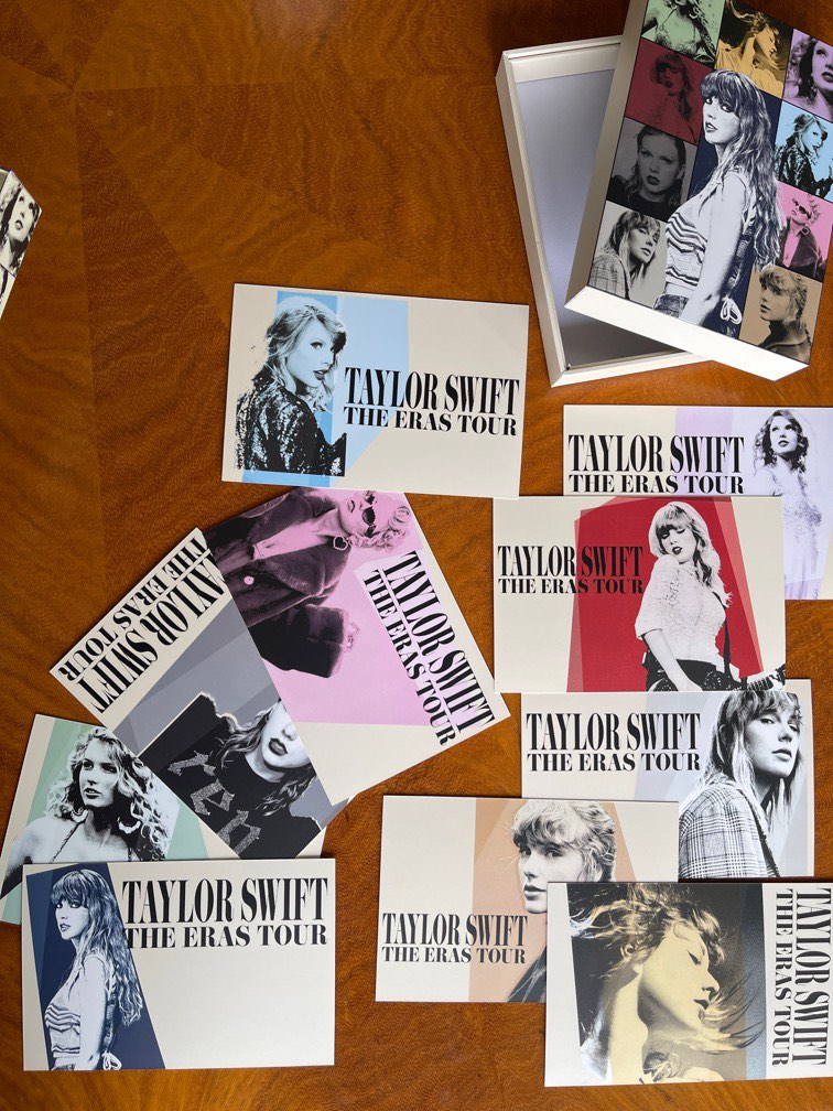 Eras Tour 1 box set of 10 postcards Taylor Swift, Musik & Media ...