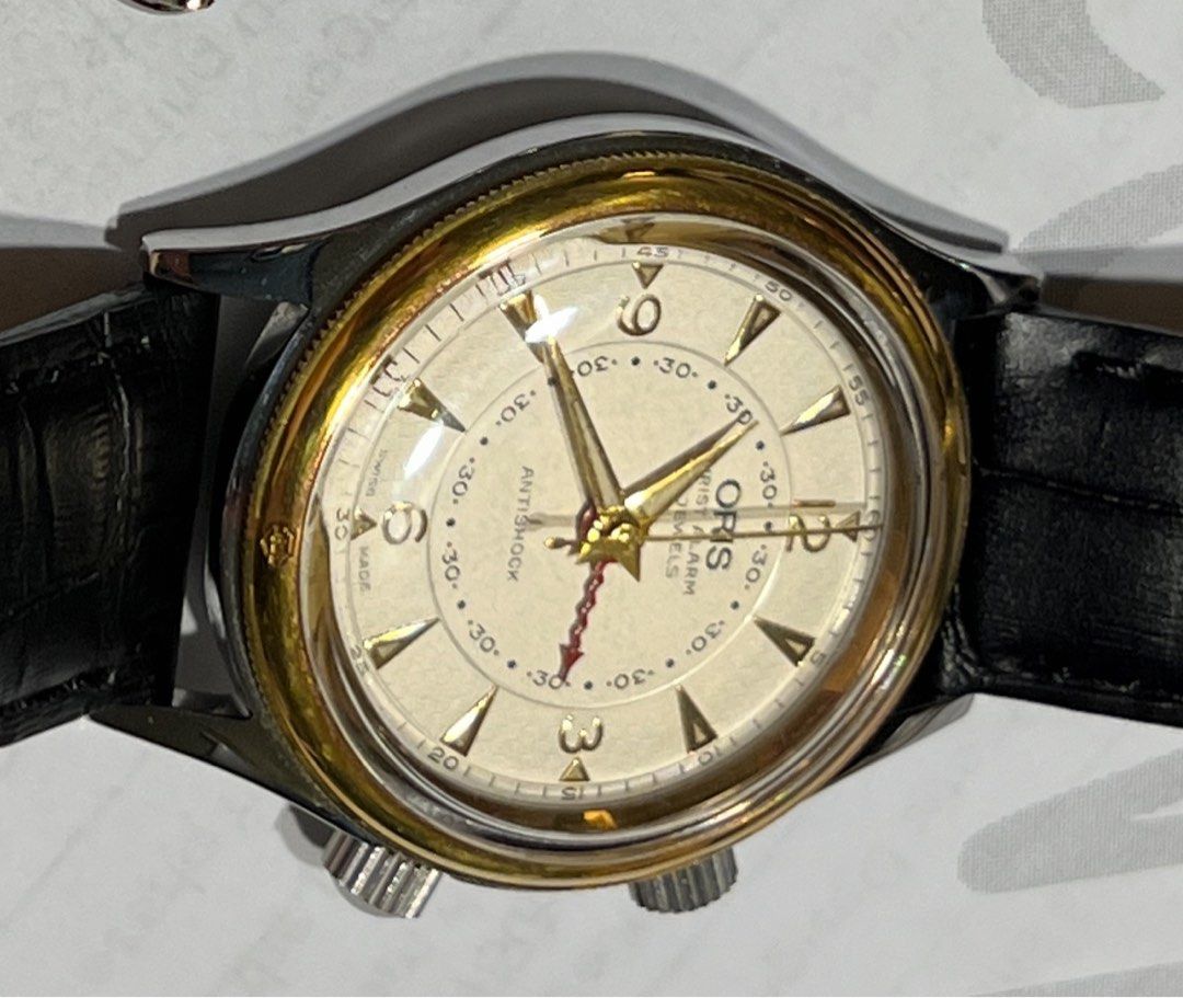 FSOT Vintage Oris alarm wristwatch, Luxury, Watches on Carousell