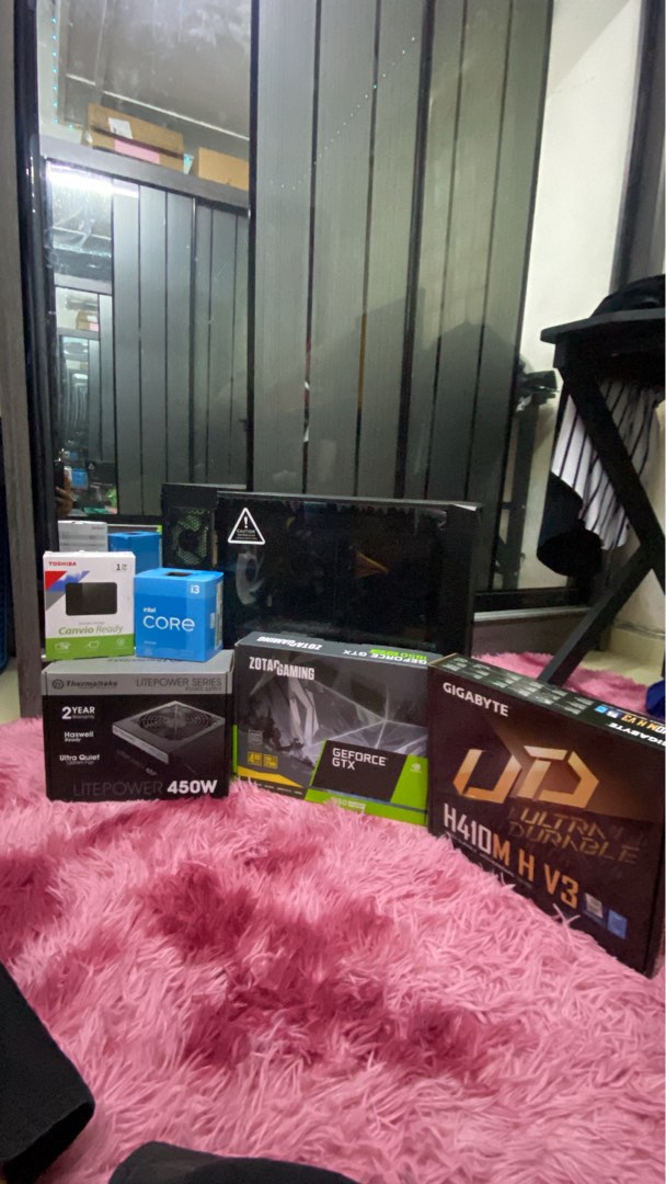 URGENT !! Full Set Gaming PC WITH NICE MONITOR / Intel i3-10105F / NVIDIA GTX 1650 Super 4GB ...