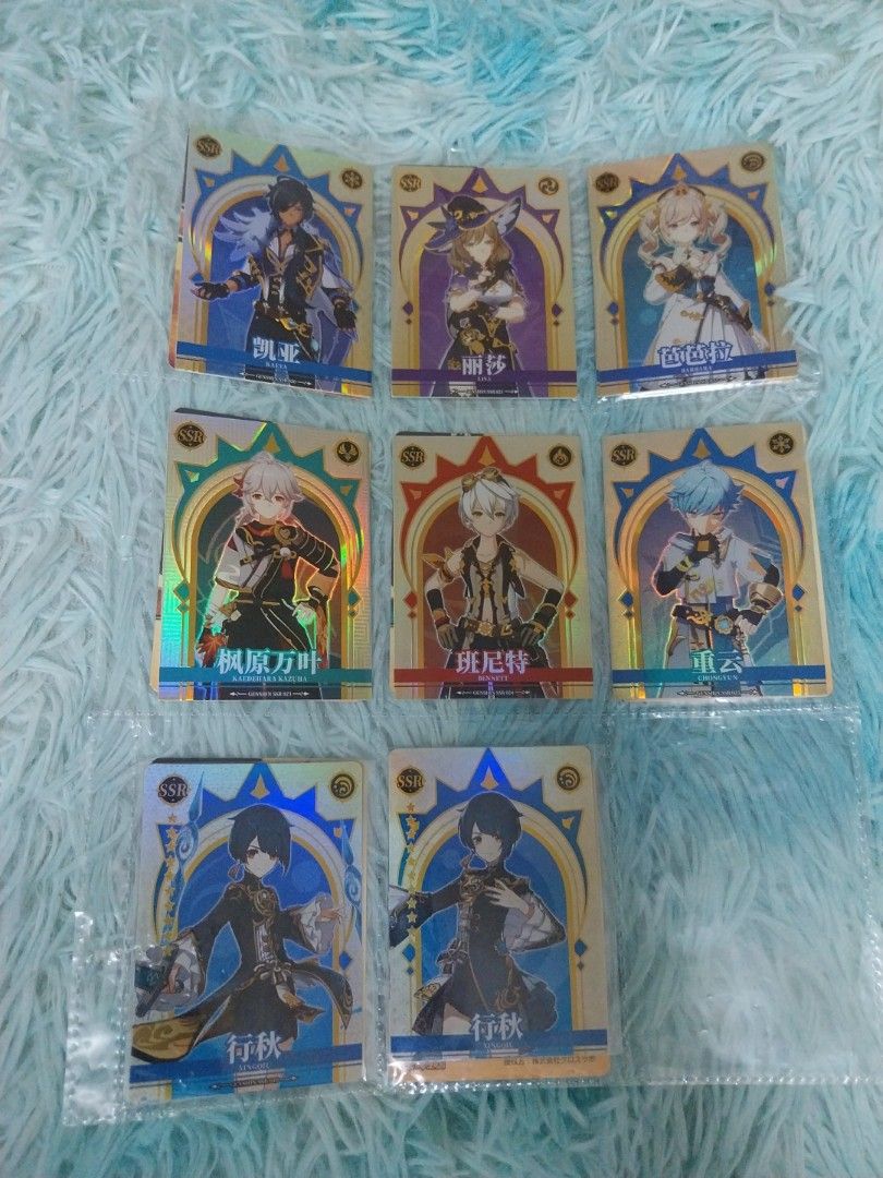 Genshin impact cards, Hobbies & Toys, Toys & Games on Carousell