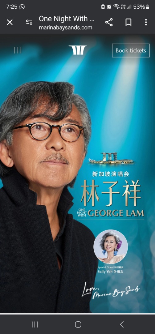 George Lam - One Night With George Lam Apr 28, 2024, Tickets & Vouchers, Event Tickets on Carousell