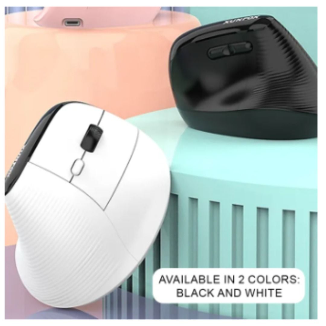 Gigaware Xunfox H5 Dual Mode Vertical Gaming Mouse 2.4GHz and Bluetooth ...