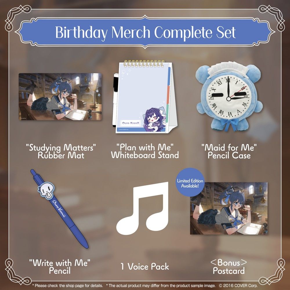 [Hololive] Ouro Kronii Birthday Celebration 2024 LIMITED SET Council ...