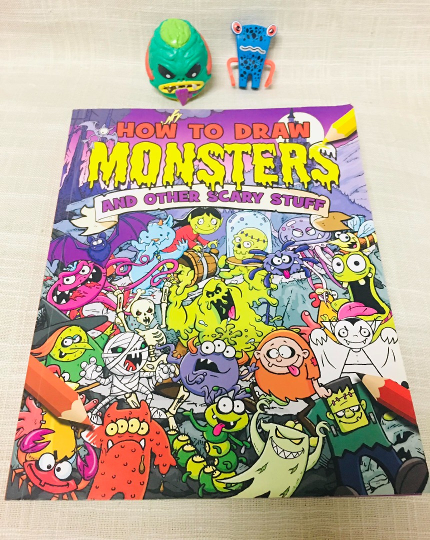 How To Draw Monsters Book with Monster Toys, Hobbies & Toys, Books ...