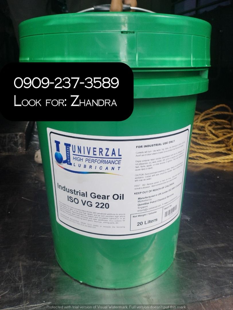 INDUSTRIAL GEAR OIL ISO VG 220, Commercial & Industrial, Construction ...