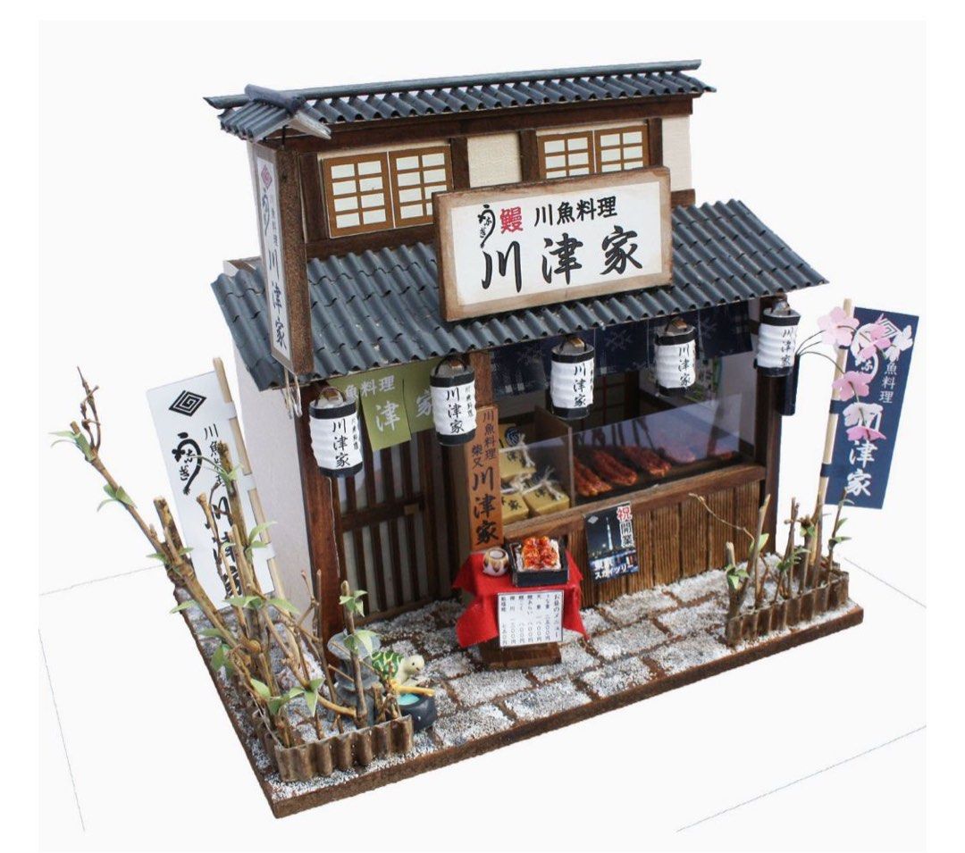 DIY Billy Doll House Kit Shibamata Eel Shop No. 8833 (Unagi Japanese ...