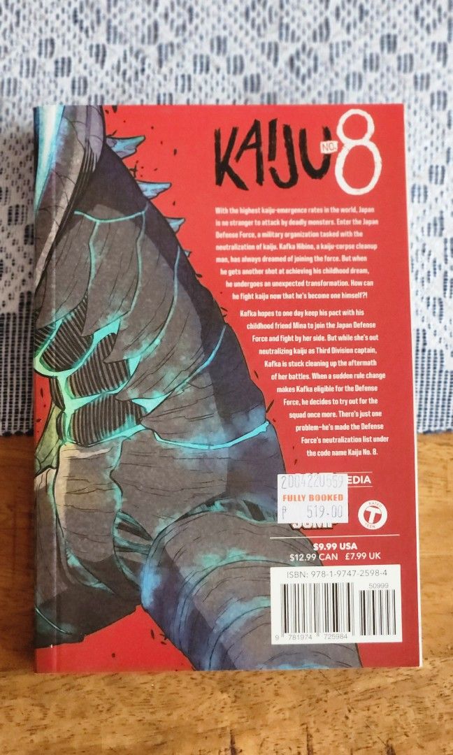 Kaiju No. 8 Volume 1, Hobbies & Toys, Books & Magazines, Comics & Manga ...