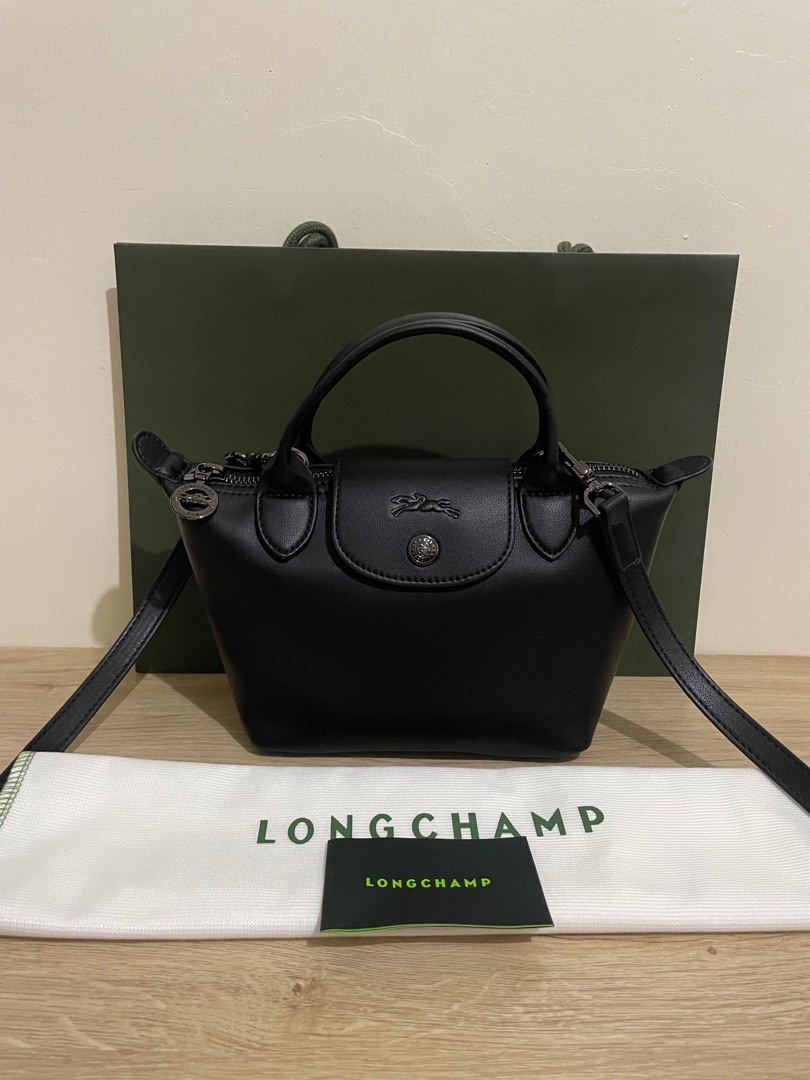 Longchamp mini leather two way authentic, Luxury, Bags & Wallets on ...