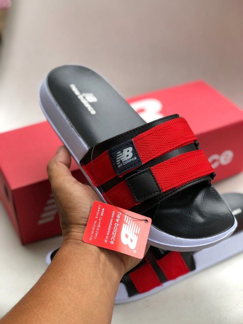 New Balance slip on taki black red, Fesyen Pria, Sepatu , Sandal di ...