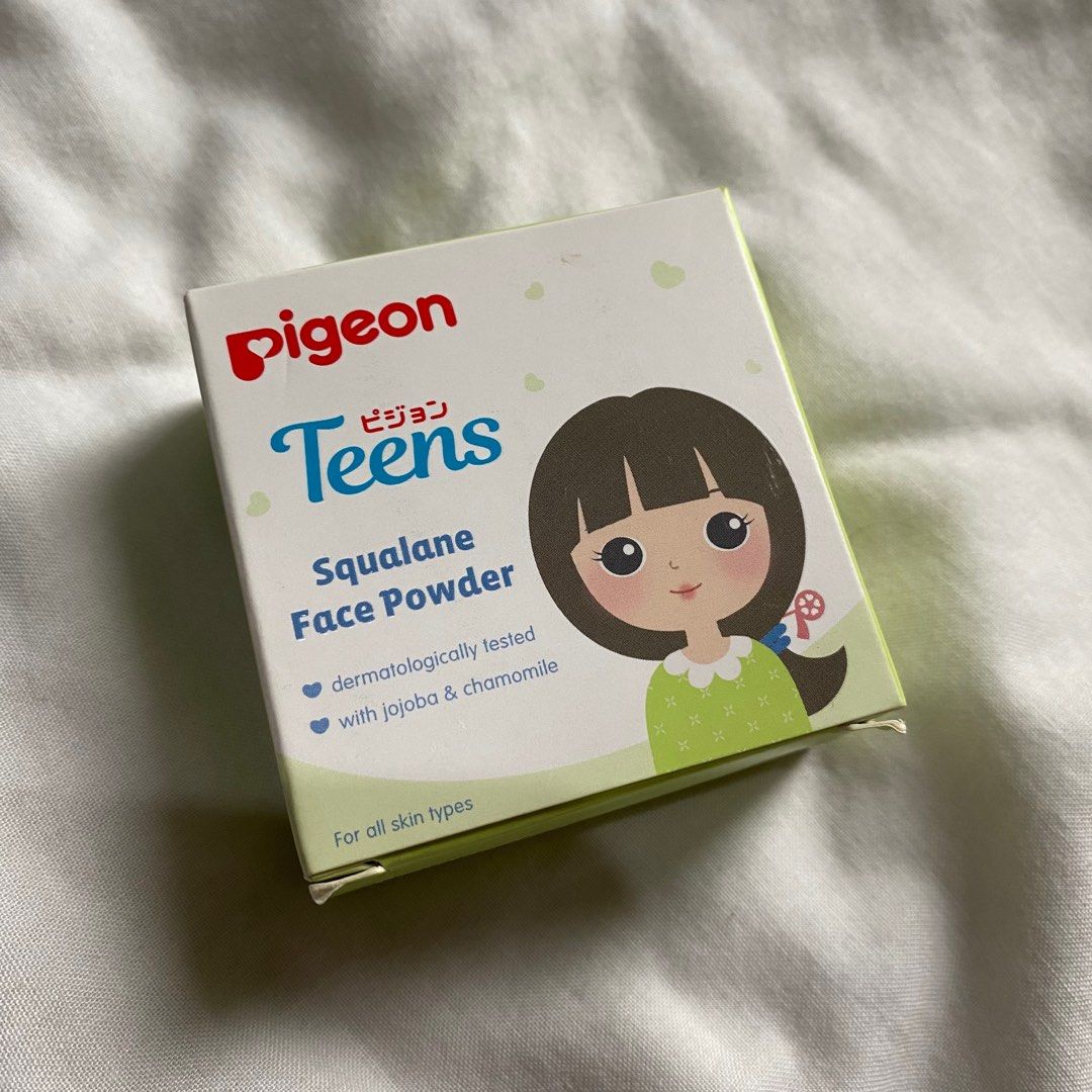 [NEW] PIGEON Face Powder Bedak Tabur Kulit Berjerawat - Squalane (Hijau ...