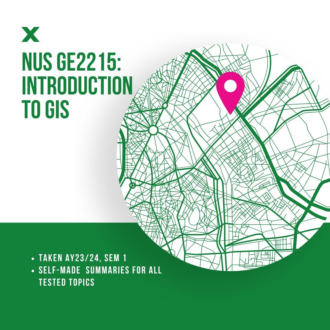 NUS GE2215 Introduction to GIS, Hobbies & Toys, Books & Magazines ...