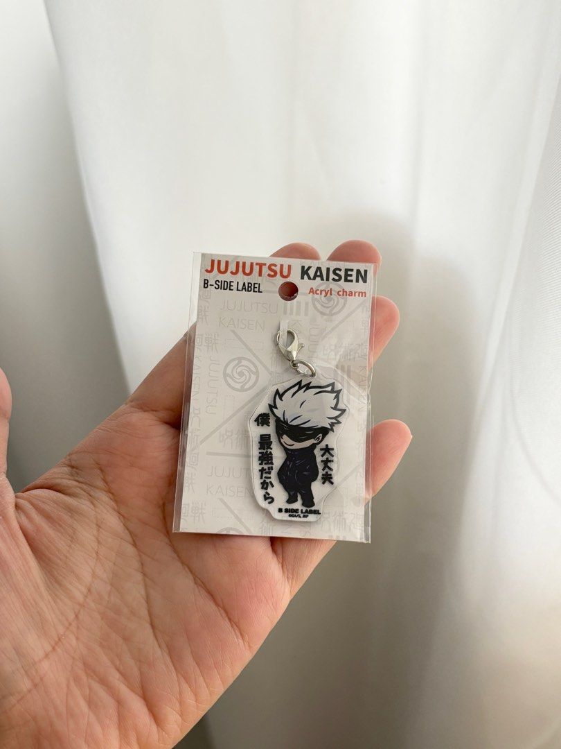 Official Jujutsu Kaisen Satoru Gojo B-side Label Acrylic Charm, Hobbies ...