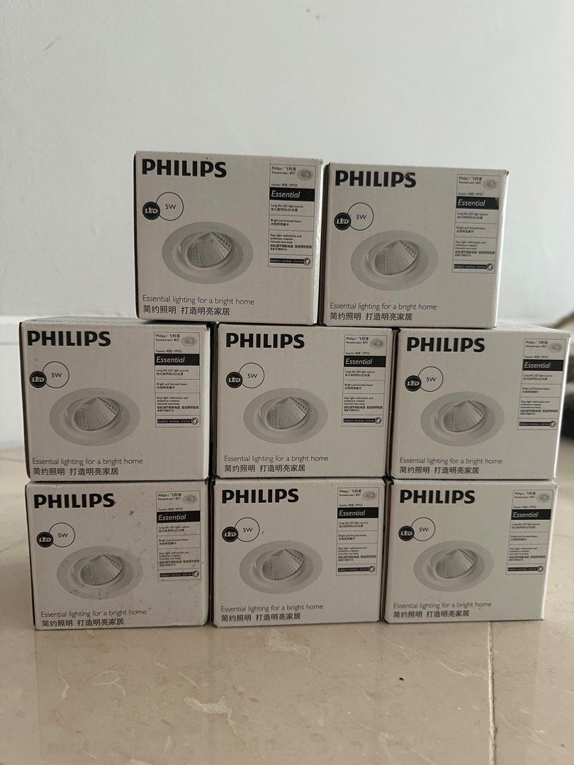 Philips Pomeron LED Recessed Spot Light Spotlight, Furniture & Home ...