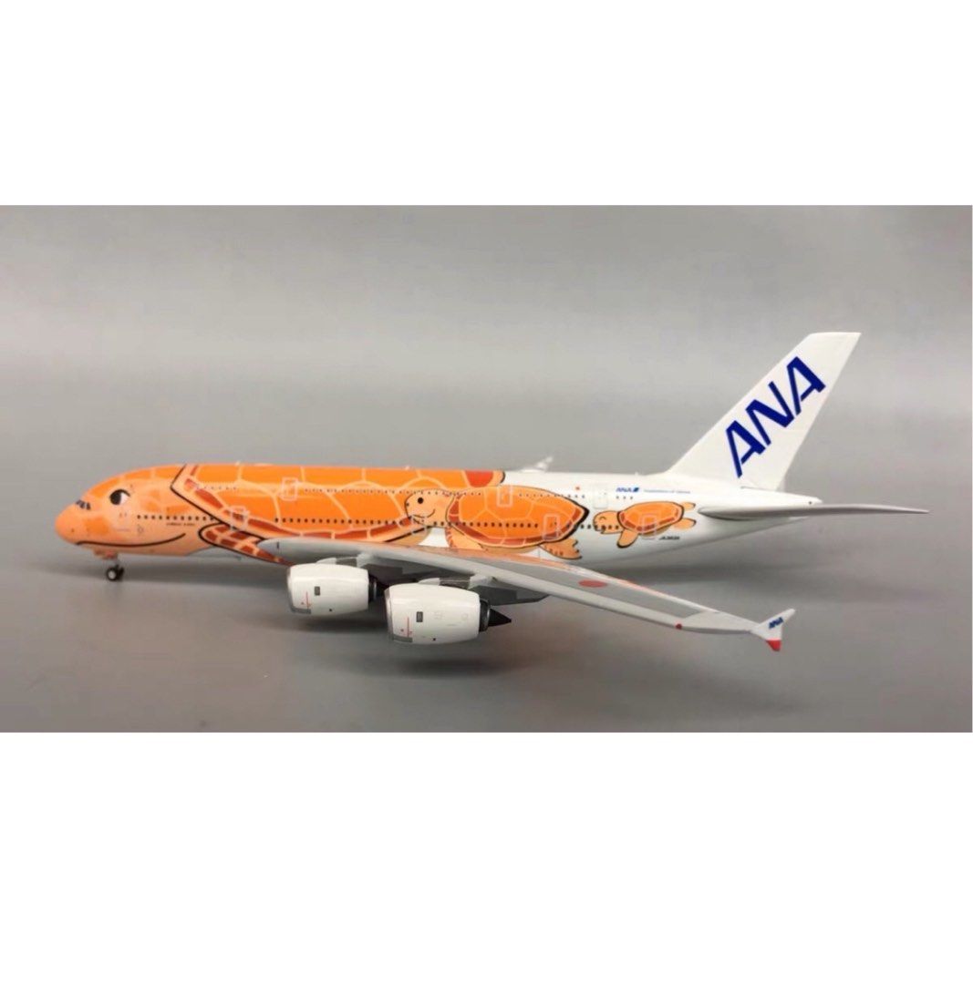 Phoenix 1/400 ANA A380-800 Ka La Orange Turtle JA383A, Hobbies & Toys ...