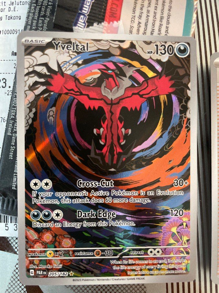 Pokemon card Yveltal, Hobbies & Toys, Toys & Games on Carousell